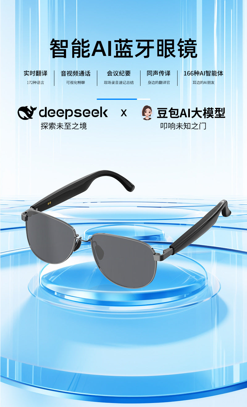 Small Order Wholesale Smart Glasses ai Translation Bluetooth Conference ...
